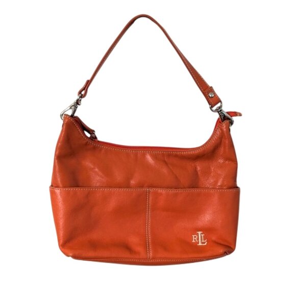 Lauren Ralph Lauren | Bags | Vintage Ralph Lauren Rll Leather Hobo ...